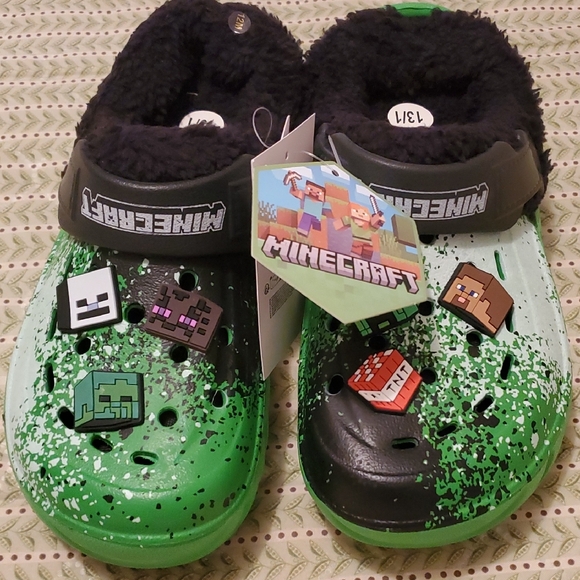 Minecraft | Shoes | Minecraft Kids Shoes Green And Black | Poshmark